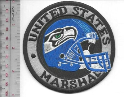 US Marshal Service USMS Washington Seattle FO & Seahawk Promo Helmet Patch | eBay