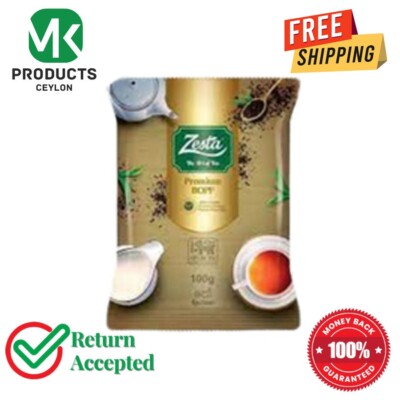 Ceylon Pure Zesta Tea Premium BOPF Tea 100% Natural Black Tea 95 g | eBay