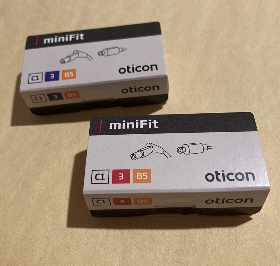 Oticon miniFit #3 Length 85 dB Hearing Aid Speakers R & L | eBay