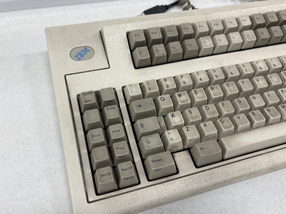 IBM Model M 1395660 F1 Clicky Mechanical Keyboard w/USB Adapter ...