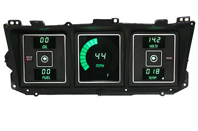 Ford Truck DIGITAL DASH PANEL FOR 1973-1979 Gauges Intellitronix Green ...