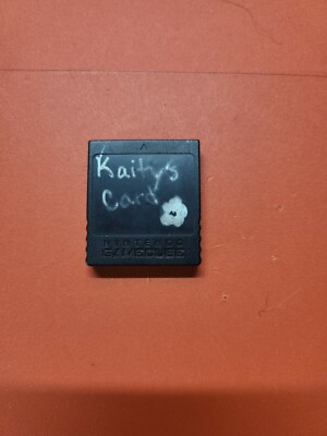 Authentic Nintendo GameCube Memory Card ~ DOL-014 ~ Black ~ Tested ...