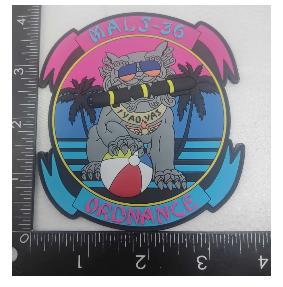 MARINE CORPS MALS-36 ORDNANCE SUMMER PVC HOOK & LOOP PATCH | eBay