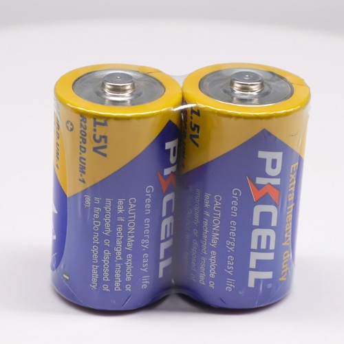 2pcs R20P PC1300 UM1 720min 1.5V Zinc-Carbon Size D Battery for LED ...
