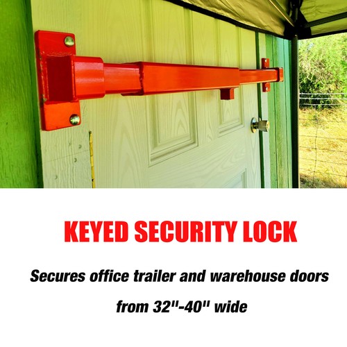 Adjustable Security Steel Door Lock Bar Theft Protection for Home Shop ...