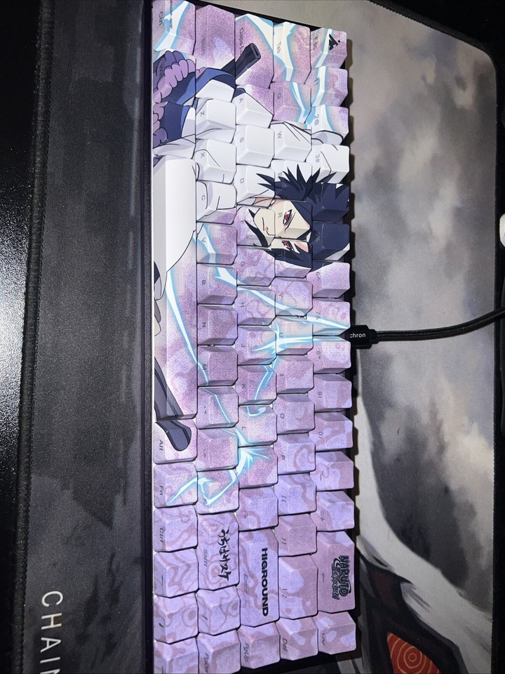 Naruto x Higround 65 Performance Keyboard - Sasuke | eBay