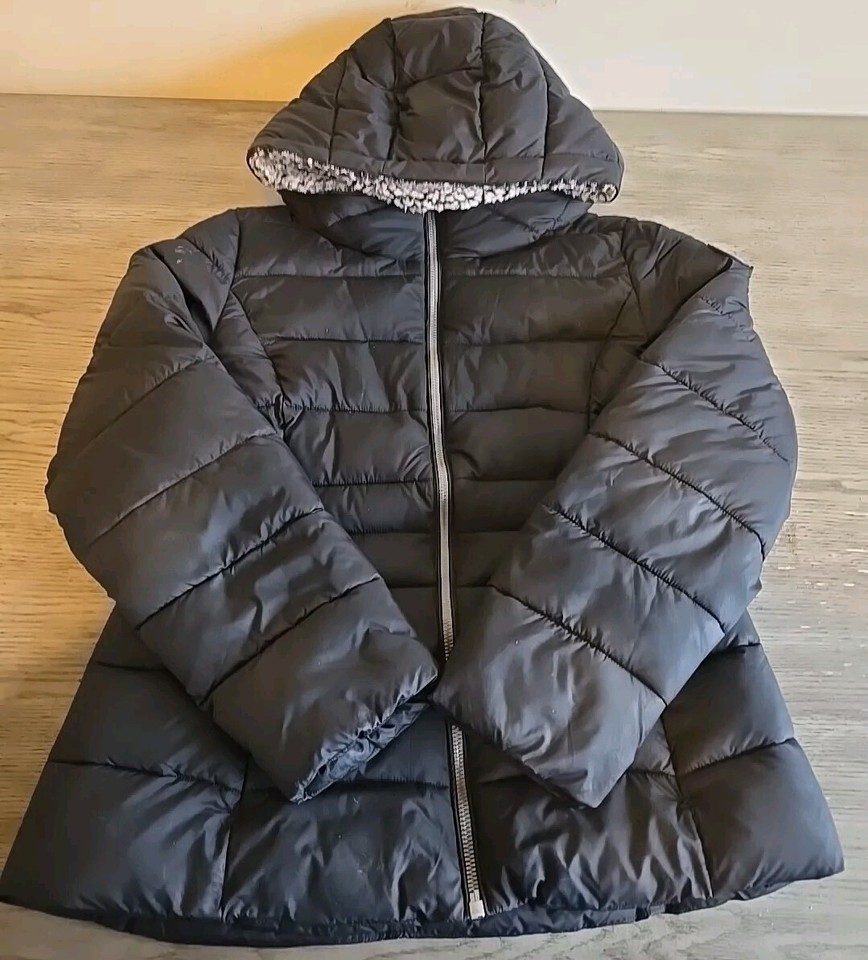 HFX Performance Apparel Womens Jacket Black Size L Faux Fur Zip Hoodie ...