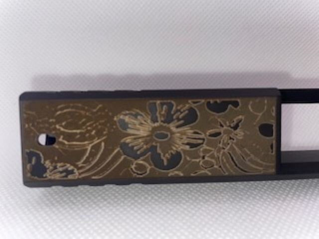 Glock 19 gen 3 custom Laser ENGRAVED slide (beautiful floral pattern ...