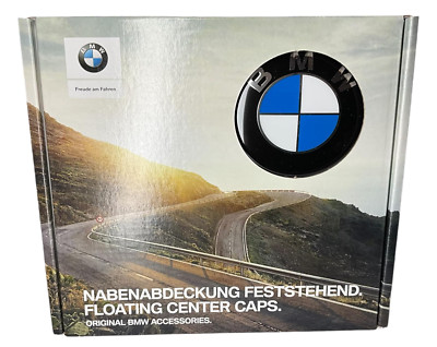 BMW Floating Self Levelling Wheel Centre Hub Spinning Cap Full Set of 4 ...