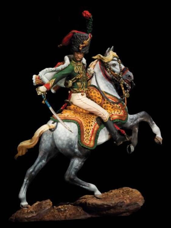 1/32 Scale Resin Figure Model Kit Cavalry General On Horse Unassembled ...