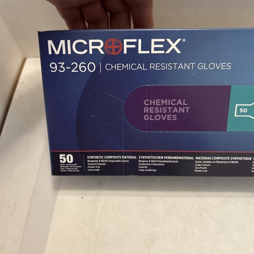 50-Microflex 93-260 Chemical Resistant Gloves Neoprene/Nitrile Medium ...