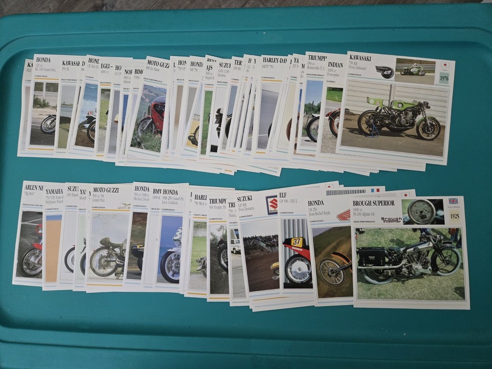 Atlas Edition Motorcycle Spec. Cards (60) | eBay