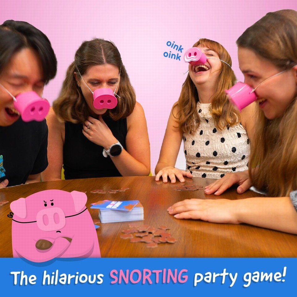 Snort Funny - The Oinkcredible You Laugh You Lose Party Game For Adults ...