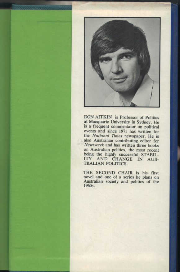 Second Chair - A Novel ; by Don Aitken - First Edition Hardcover Book ...