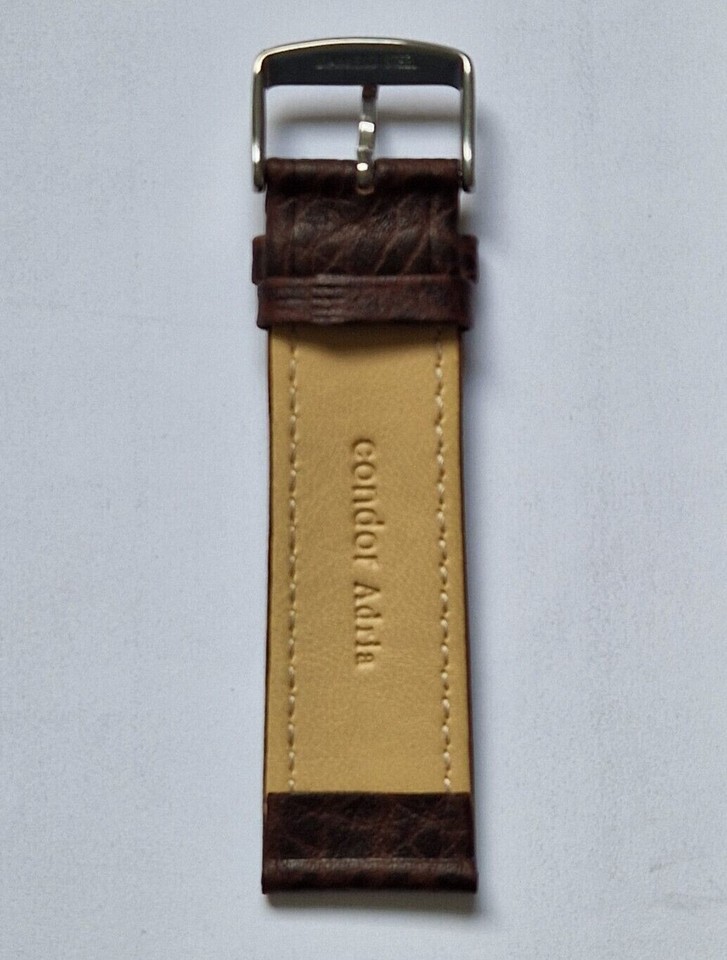 Condor Adria Leather Watch Strap Buffalo Calf 517 Black/Brown White ...