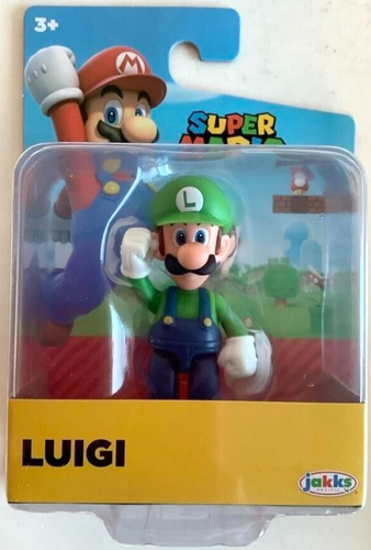 NEW Jakks 42125 LUIGI Standing 2.5 Inch Mini-Figure Super Mario Bros ...