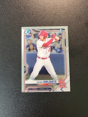 Ryan Holgate 2021 Bowman Draft Chrome 1st #BDC-148 St. Louis Cardinals ...