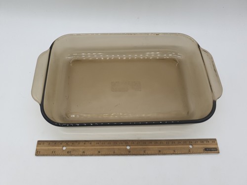 Corning Pyrex baking dish rounded rectangle 11x7x1.5" inch USA 2QT - 2L ...