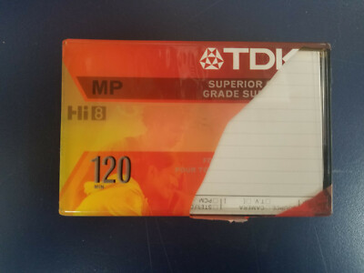 TDK MP120 Hi-8 Video Tape New, Sealed 120 Minutes , Discontinued | eBay