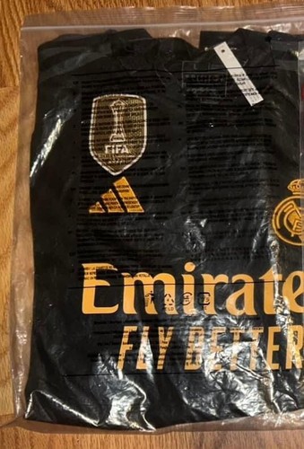 Real Madrid Black Jersey 23/24 with the name of Vini JR | eBay
