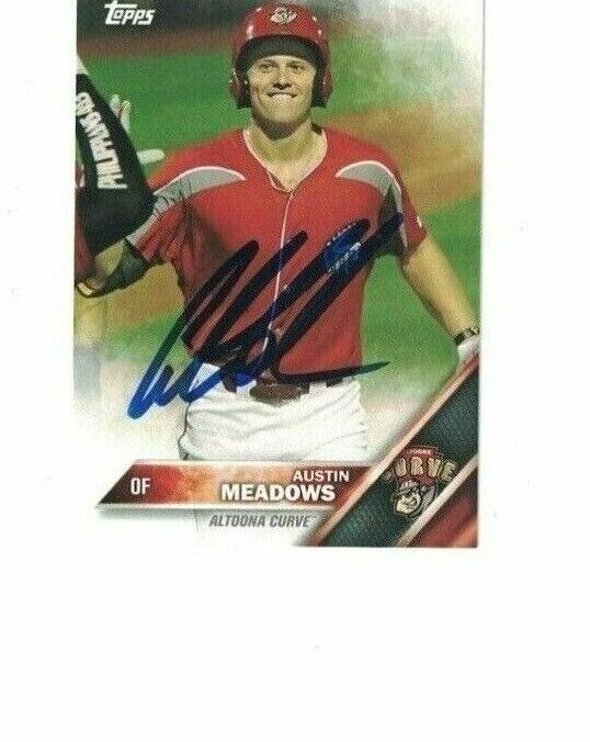 AUSTIN MEADOWS SIGNED IP TOPPS #49 2016 ALTOONA CURVE AUTO | eBay