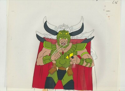CONAN THE ADVENTURER Cartoon Animation 10.5x9" Cel 303 F-36 Wrath-Amon ...