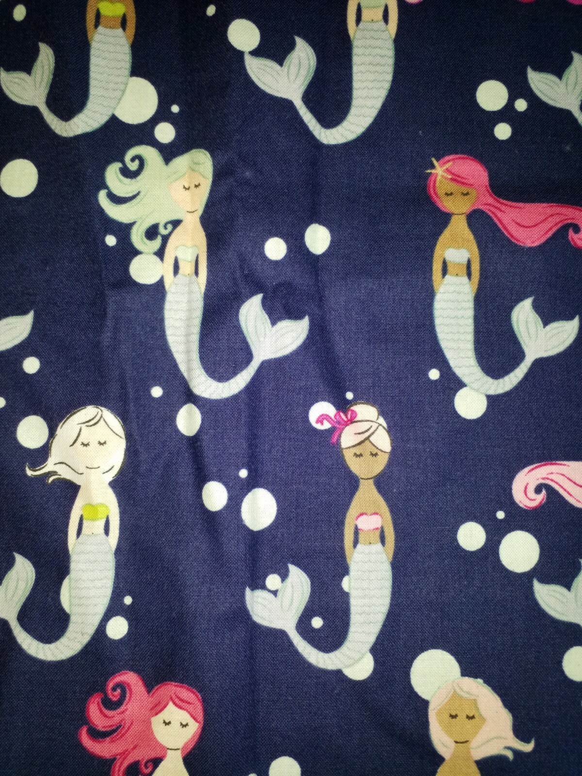 Mermaid cotton fabric Remnant | eBay
