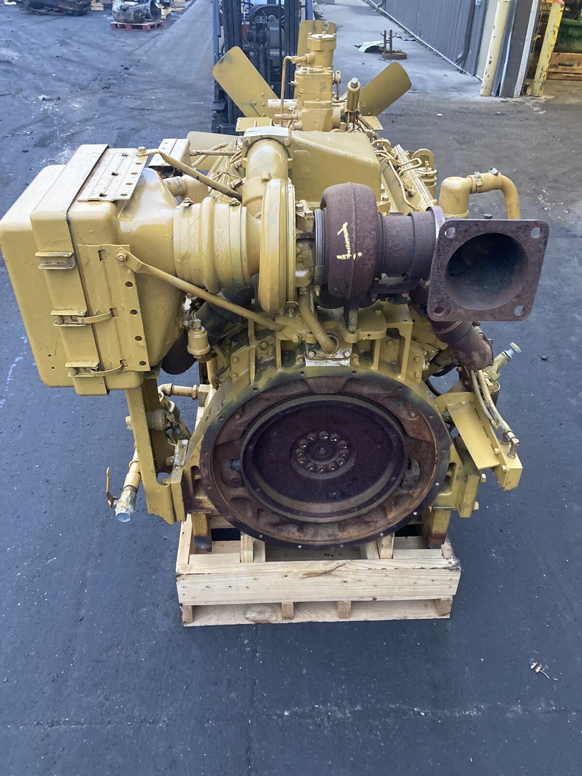 GOVERNMENT SURPLUS CATERPILLAR 3408 TURBO DIESEL ENGINE | eBay