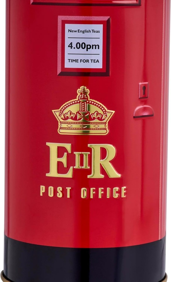 Charming British Post Box Tea Tin with 14 English Breakfast Bags | eBay UK