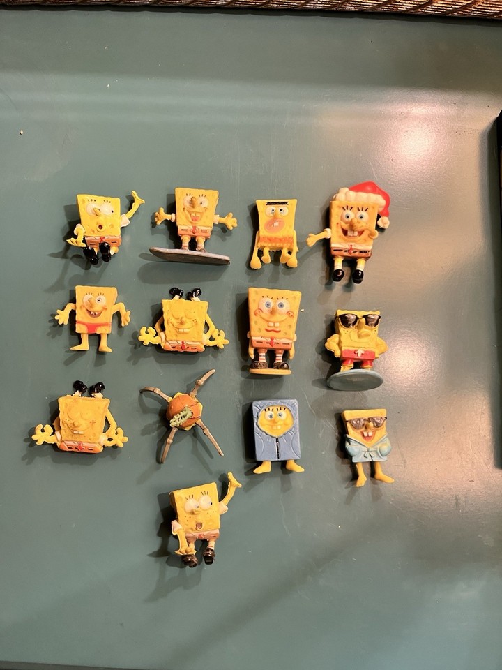 SpongeBob SquarePants Toys viacom Miniatures lot of 13 PVC Figures | eBay