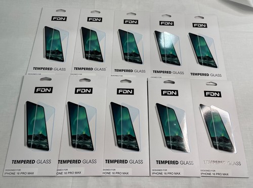 10x FDN Tempered Glass Screen Protector For IPHONE 16 PRO MAX | eBay UK