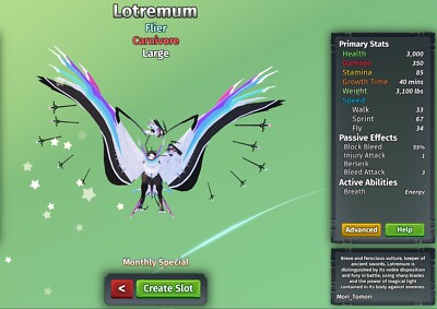 Lotremum Species | Creatures of Sonaria | Roblox | eBay