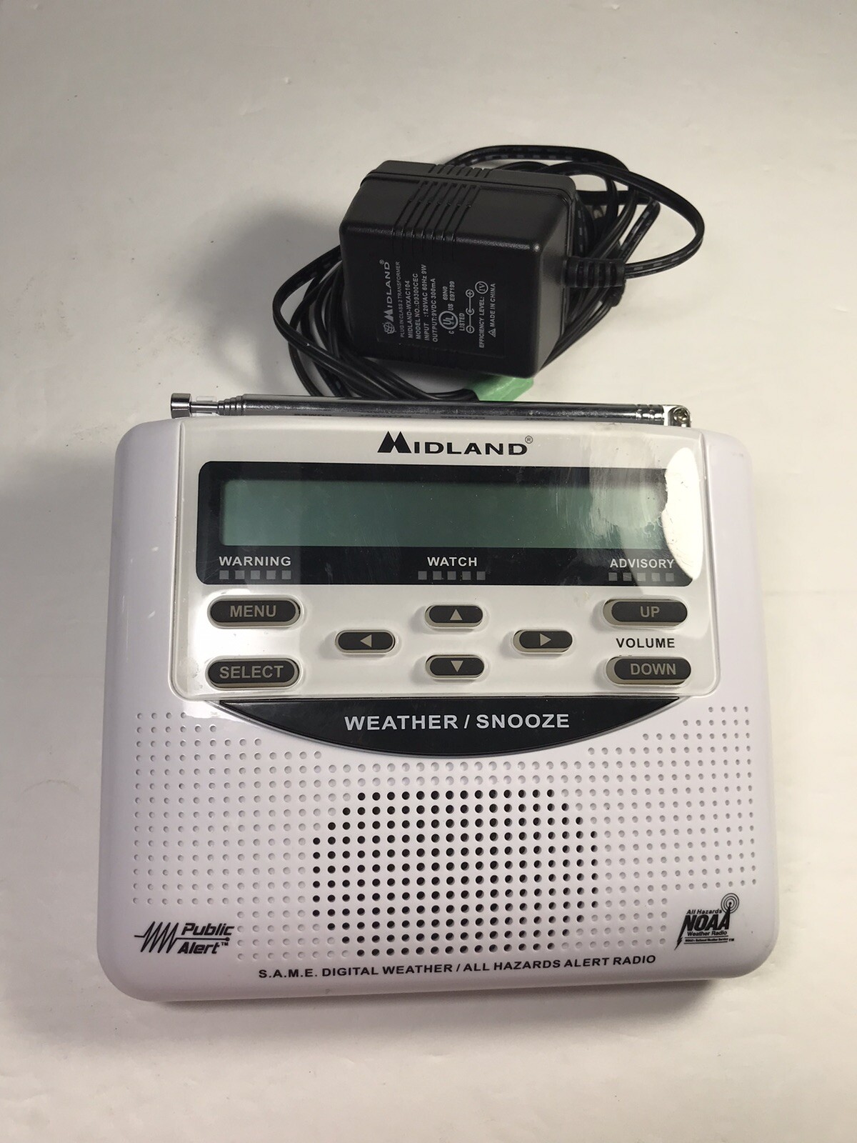Midland Weather Radio WR-120 Missing Battery Cover - Tested | eBay