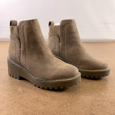 Dv By Dolce Vita Women's Size 6 Taupe Faux Leather Pull On Rielle Boot ...