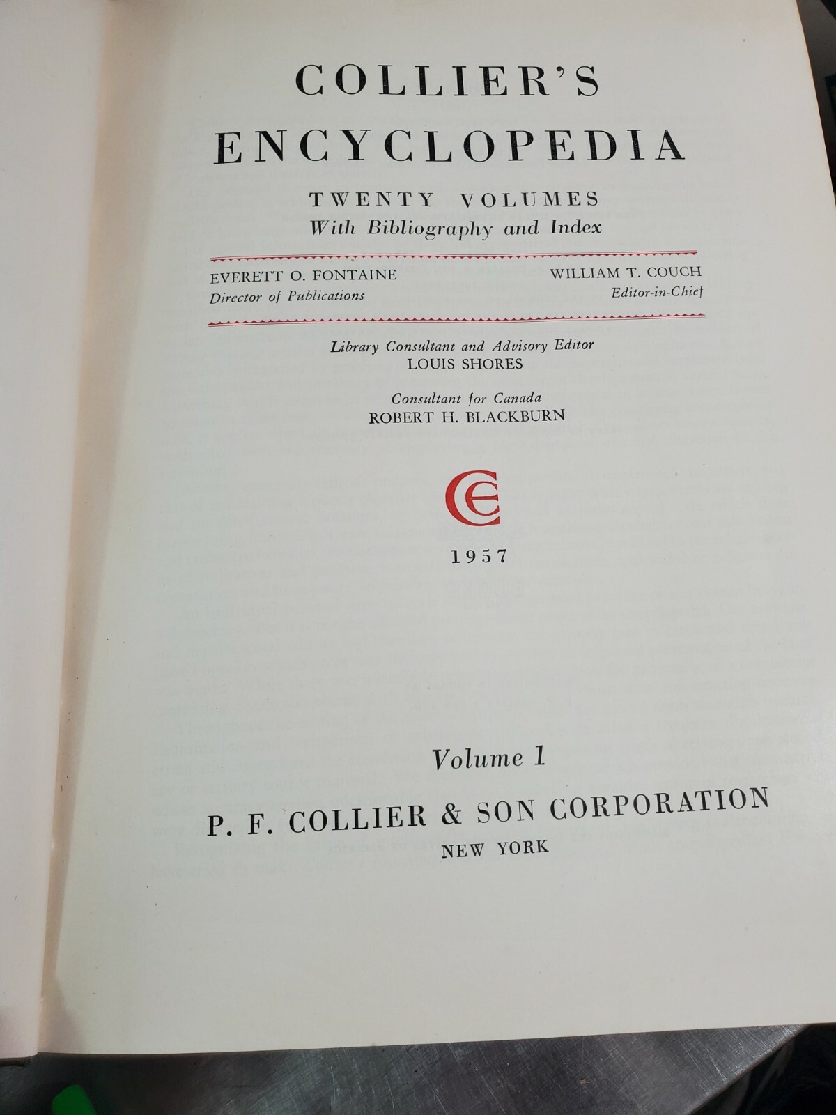 COLLIER’S ENCYCLOPEDIA COMPLETE SET OF 20 VOLUMES 1957 RARE | eBay