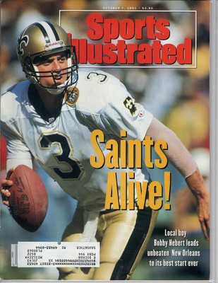 Sports Illustrated - October 7 1991 - Bobby Hebert - New Orleans Saints ...