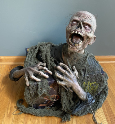 Spirit Halloween 3pc Lawn Zombie Prop Yard Decor Horror Decoration ...