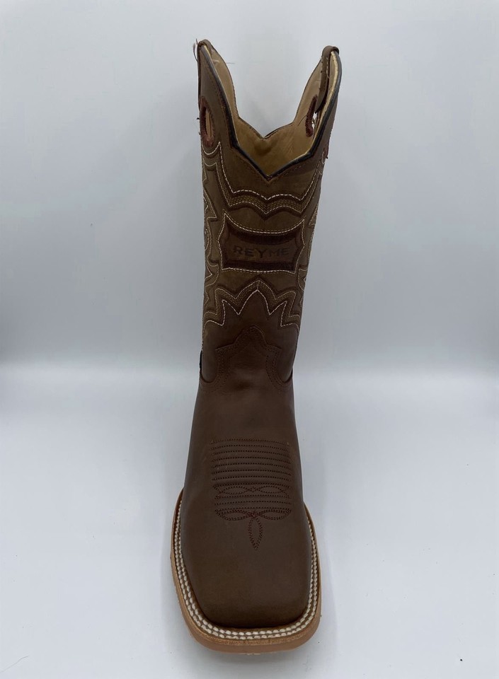 Men’s Reyme Mexican Cowboy Boots Square Toe Genuine Leather Western | eBay
