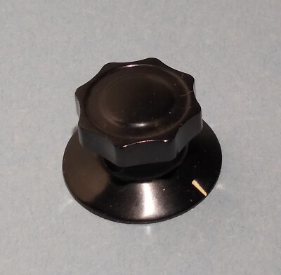 Fluted Black Bakelite Skirted Knob for Ham Radio - 1/4" Shaft - Collins R-388? | eBay