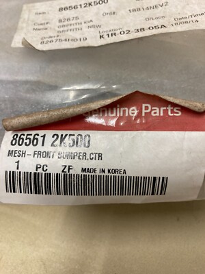 OEM Genuine KIA 86561 2K500 MESH FRONT BUMPER CENTRE | eBay