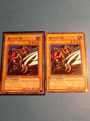 Yugioh Battle Ox 1st Edition And Common | eBay