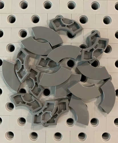 Lego Dark Gray 2x2 Tile With Bow New Lot Of 20pcs 1/4 Circle Tiles | eBay