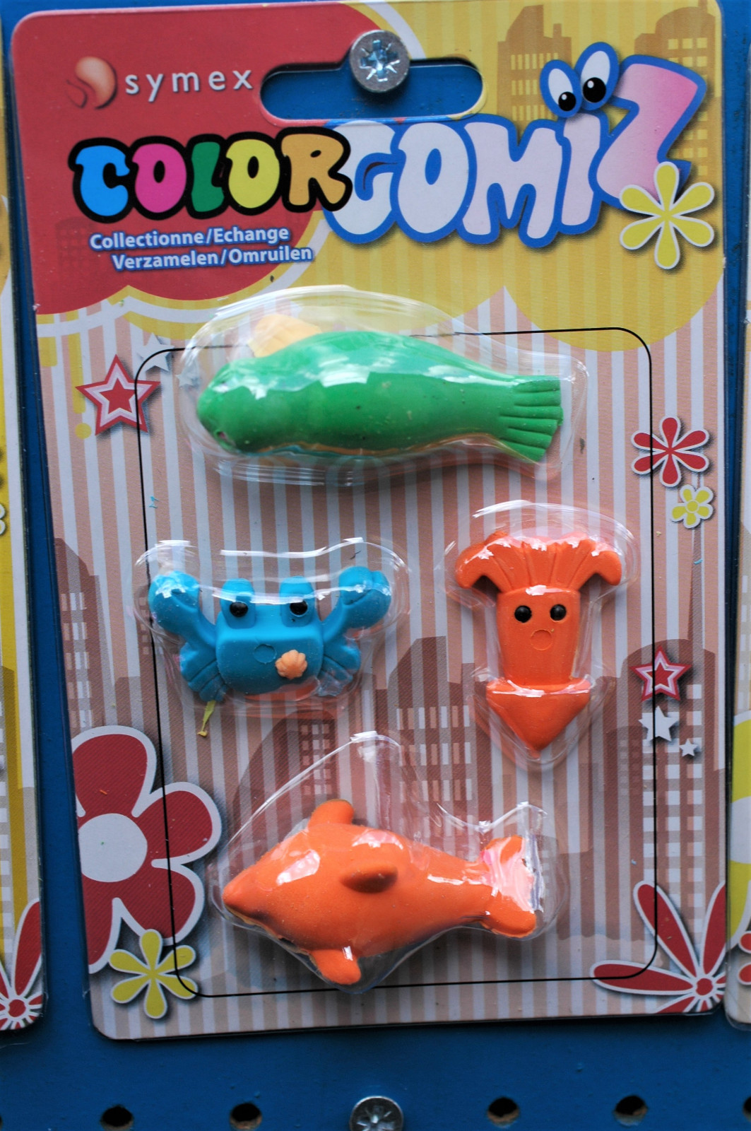 Color Gomiz Novelty Erasers Rubber Collectable Kids Party Bag Fillers ...