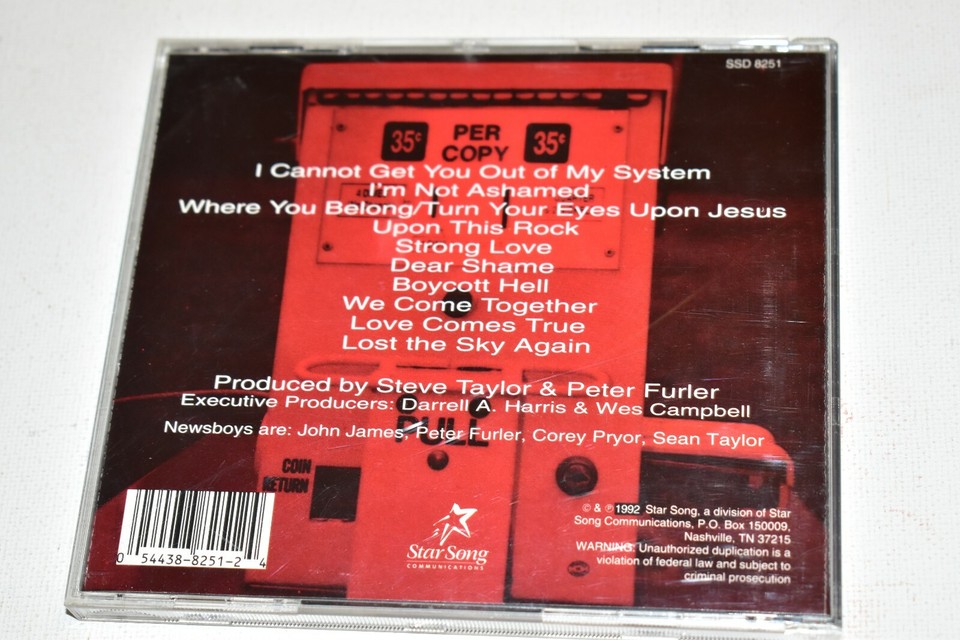 Not Ashamed by Newsboys (CD, Jan-1995, Chordant Music Group ...