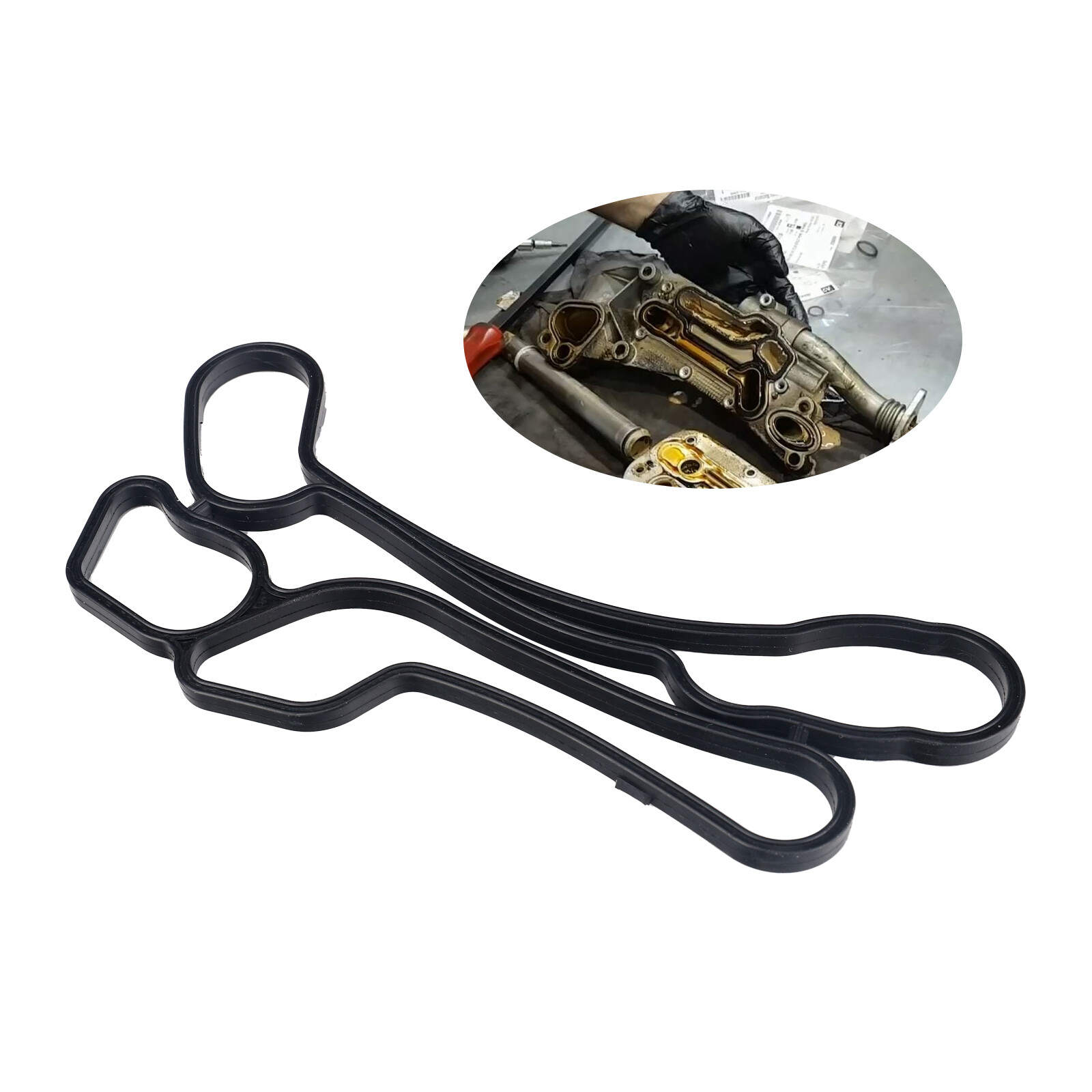 Oil Cooler Filter Housing Gasket Seals For Vauxhall Opel Astra J H 2004 ...