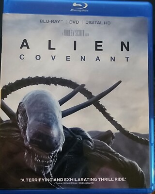 Alien Covenant (Blu Ray + DVD + Digital HD) no slipcover Sci Fi Horror ...