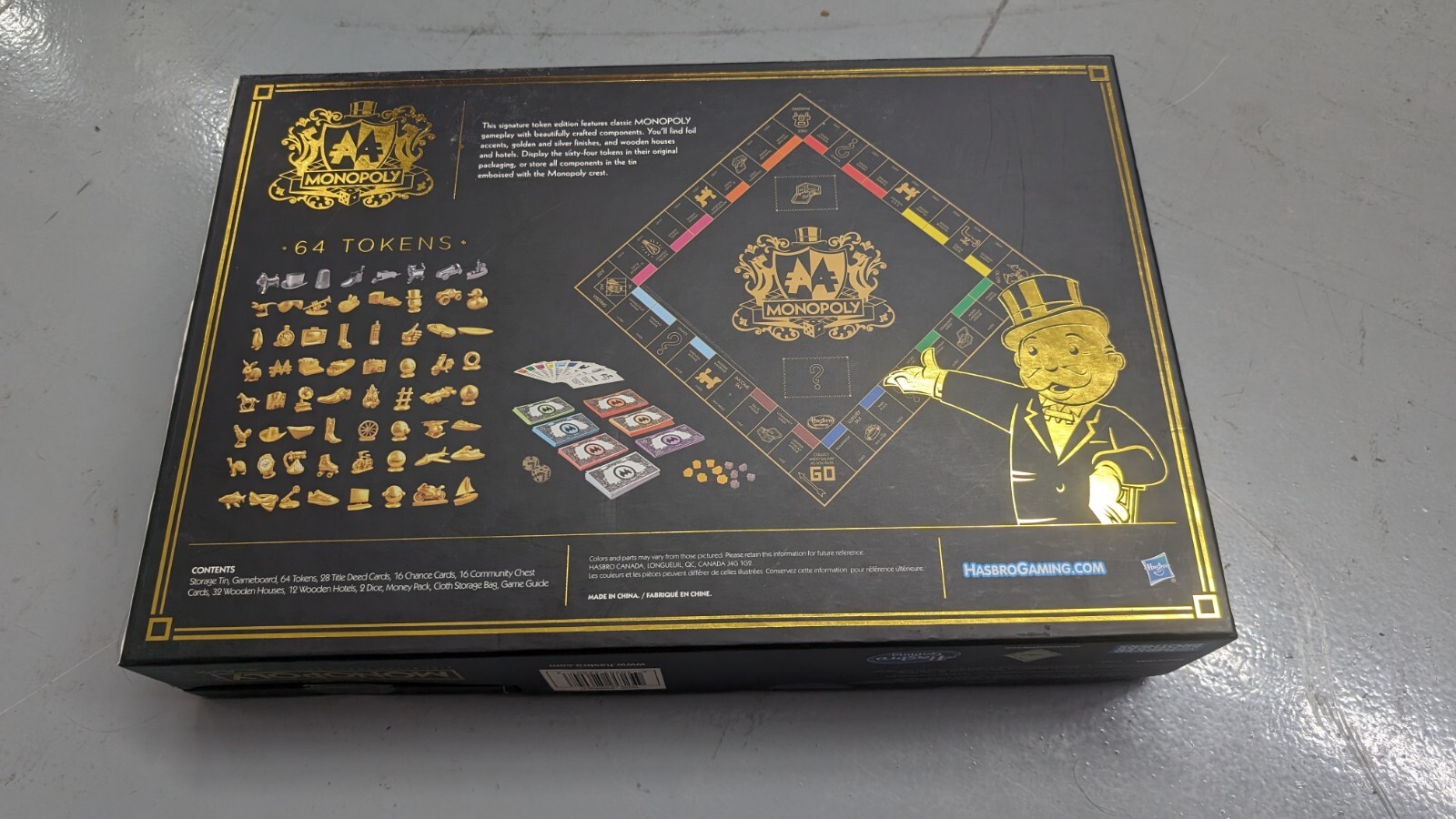 Monopoly 64 Piece Signature Token Edition Board Game 2015 Hasbro | eBay