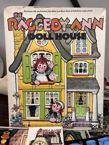 Raggedy Ann Doll House Vintage 1974 Colorforms Activity Toy | eBay