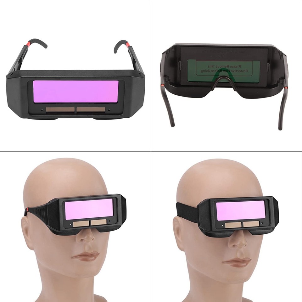 Haosie Solar Auto Darkening Welding Goggles, Safety Protective Clear | eBay