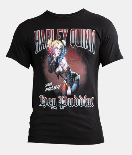 Harley Quinn Men's Size XL (46/48) Hey Puddin! Short Sleeve Graphic T ...